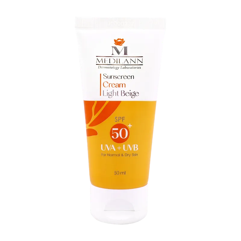 خرید ضد آفتاب رنگی SPF50 مدیلن پوست خشک 50 میلی لیتر - زیوش